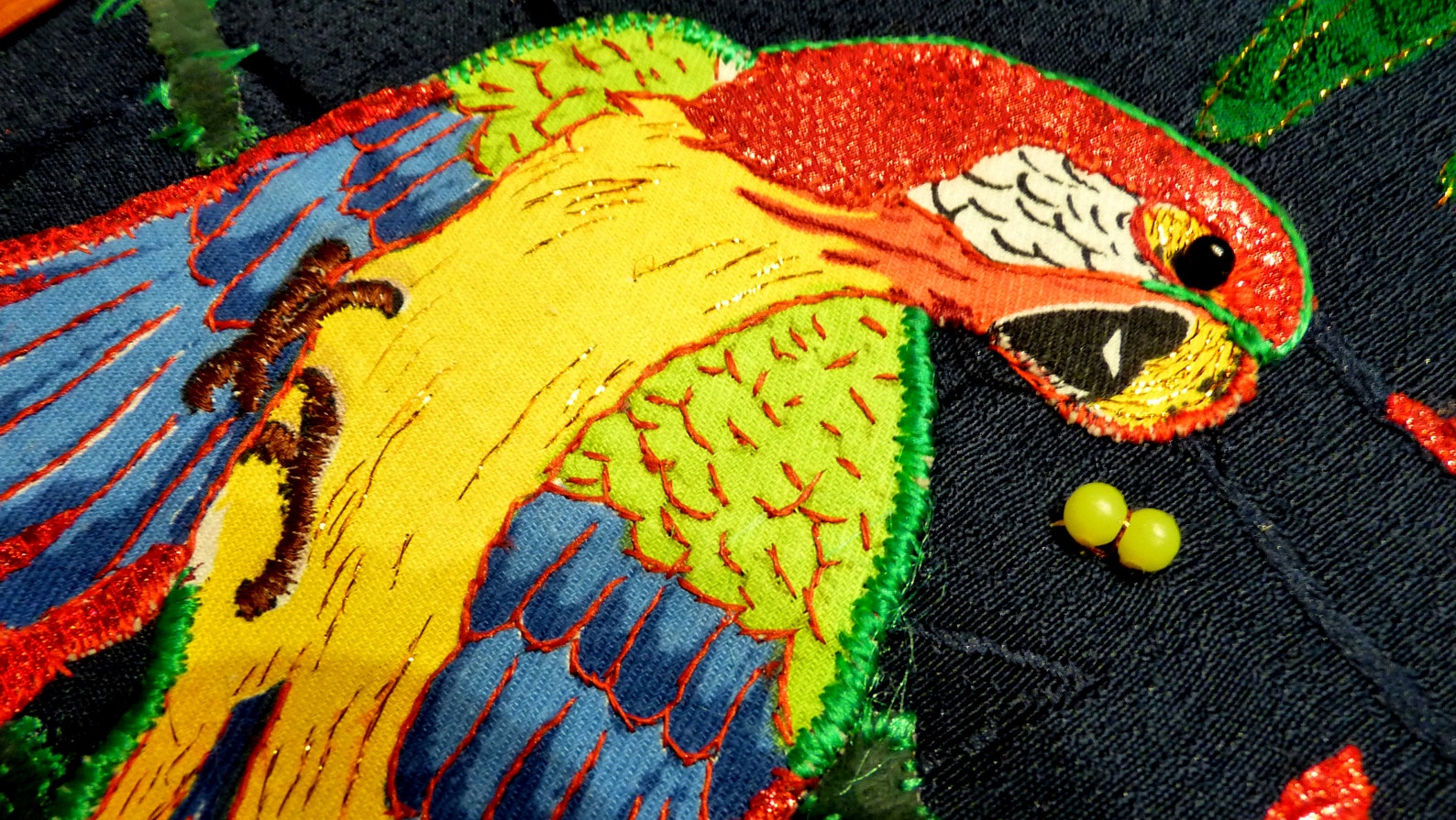 Parrot Birds/ Cross Stitch Finished/ Patchwork / Applique/ - Etsy