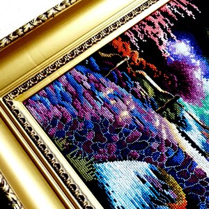 Finished Complete Cross Stitch/ Stone Bridge/ Cross Stitch Finished ...