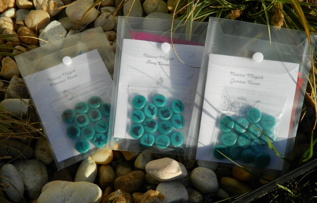 RUNES Witches Runes, Fairy Runes, Mermaid Runes or Goddess Runes - Etsy