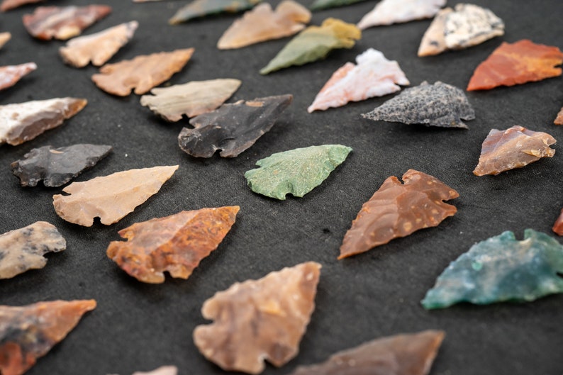 52 Flint Arrowheads: OH Collection, Craft & Jewelry Points - Etsy