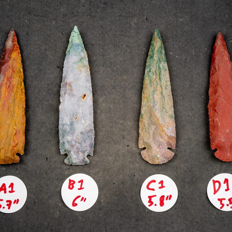 Natural Flint Arrowheads - Etsy