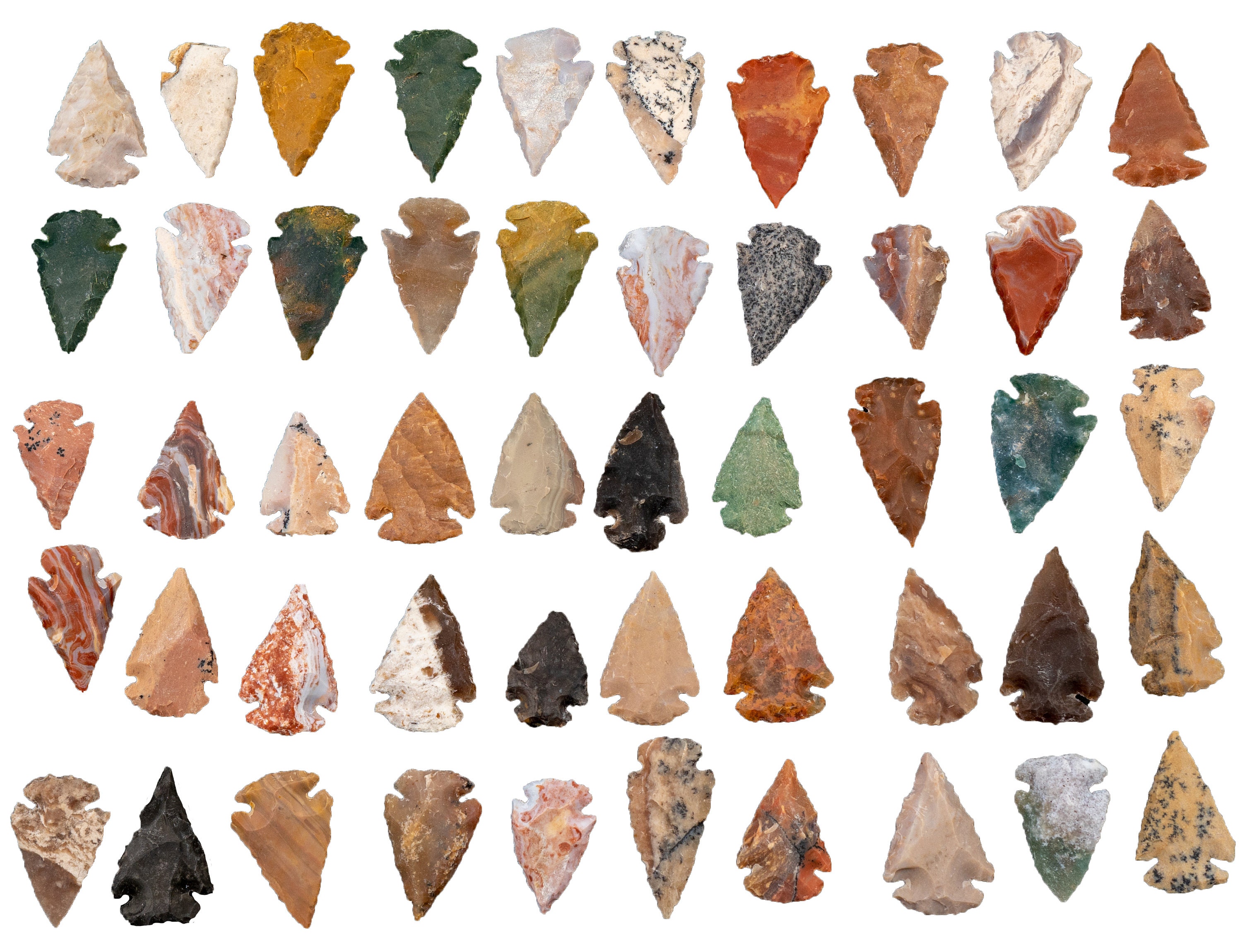 50 Flint Arrowheads: OH Collection, Project Points, Craft Supplies - Etsy