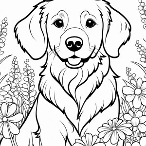 24-page Dog Coloring Book - Printable & Editable Canva Template - Etsy