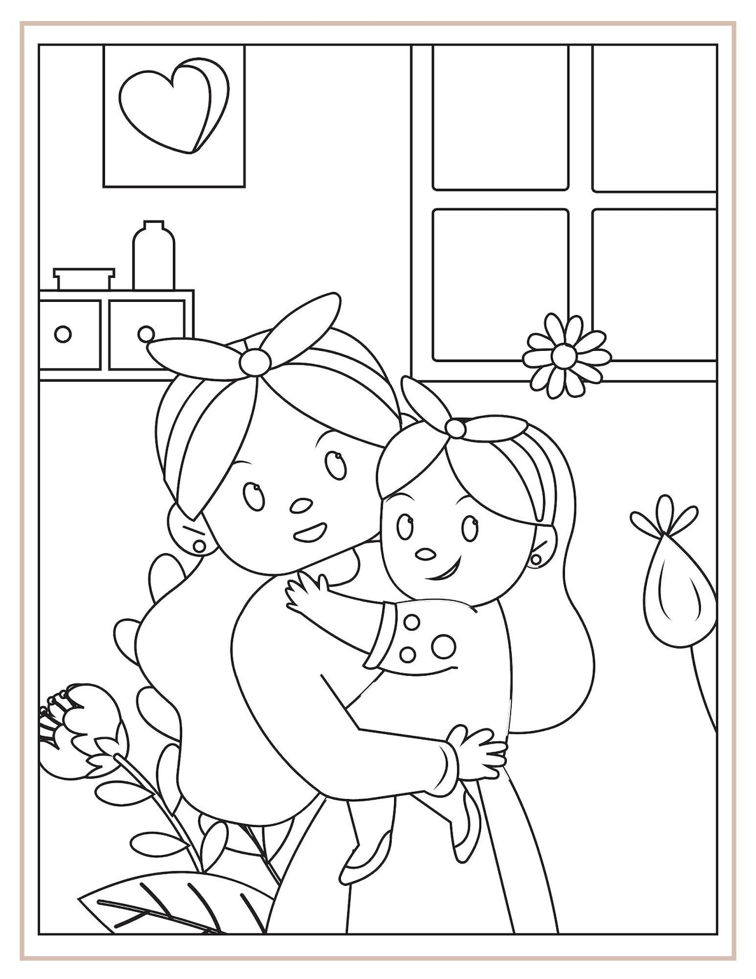 Mother’s Day Coloring Book Printable – 60 Pages of Floral Designs ...
