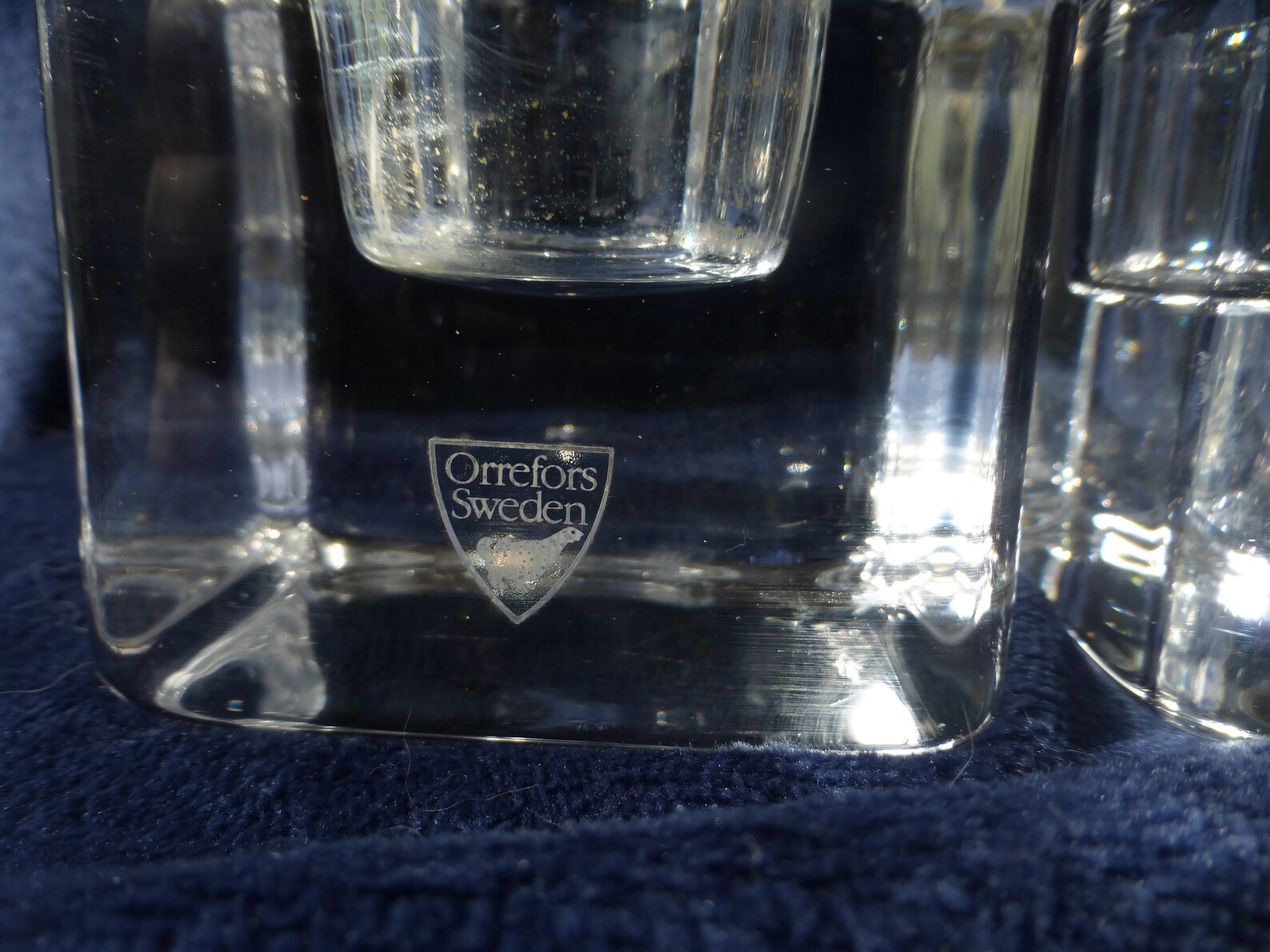 Pair of Vintage Orrefors Candle Holders Made in Sweden Pair - Etsy