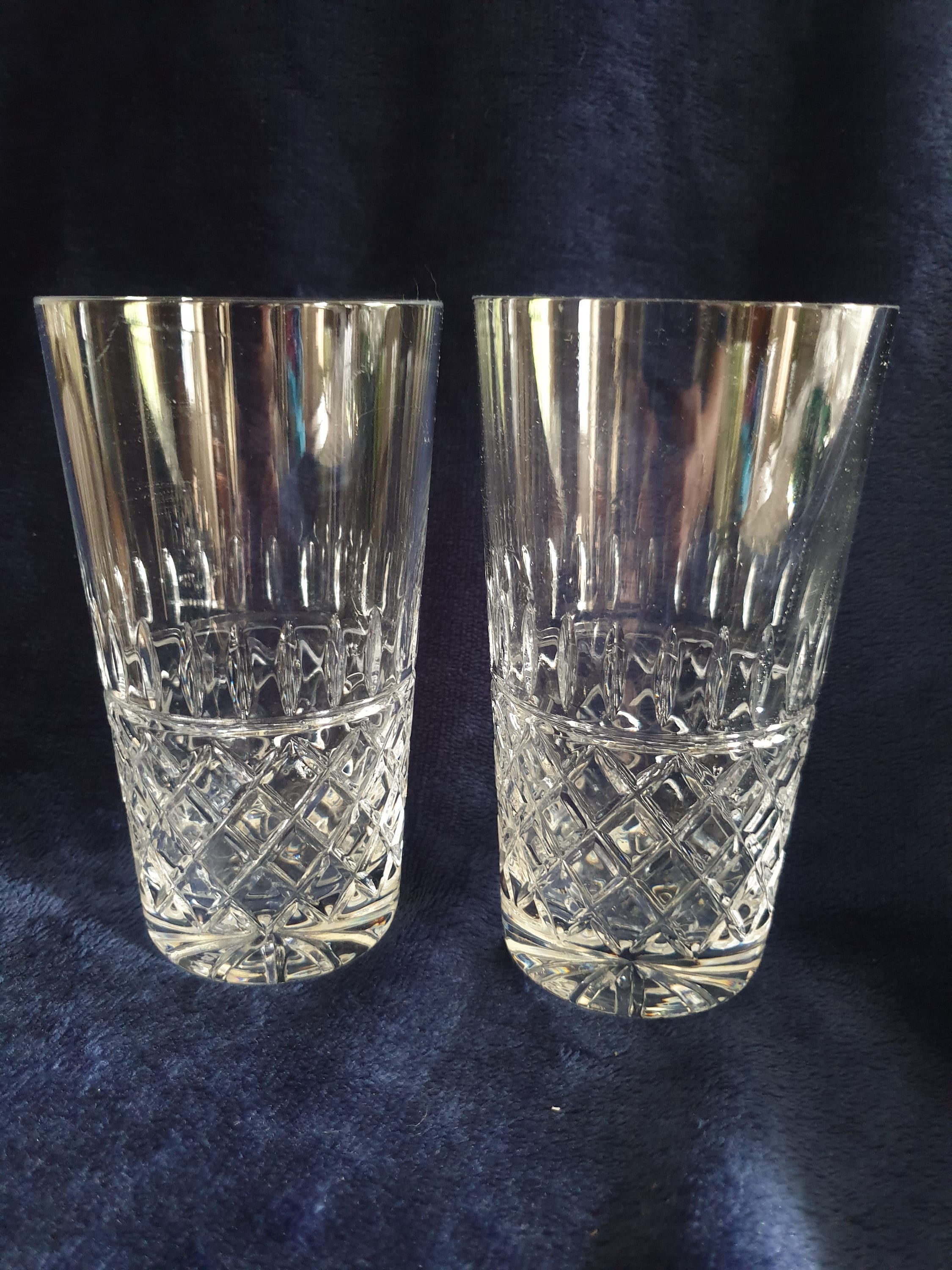 Cut Crystal Barware Galway Crystal Tumblers Tall Tumblers A Pair Of Cut ...