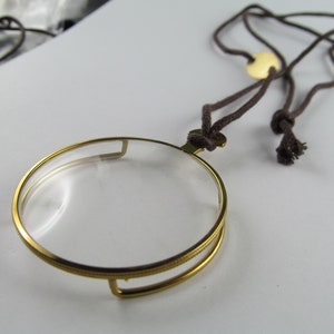 Real Monocle Golden With Cord, No Amplification / Prescription! - Etsy