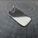 Real Silver Tag as a Pendant, With a Leather Strap or With a Real ...