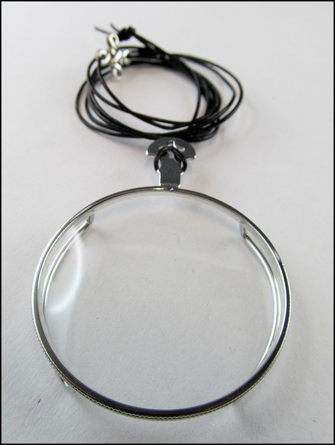 Real Monocle Silver Color With Leather Strap No - Etsy