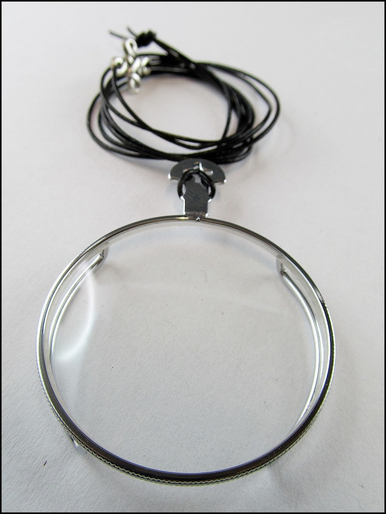 Real Monocle Silver Color With Leather Strap No - Etsy