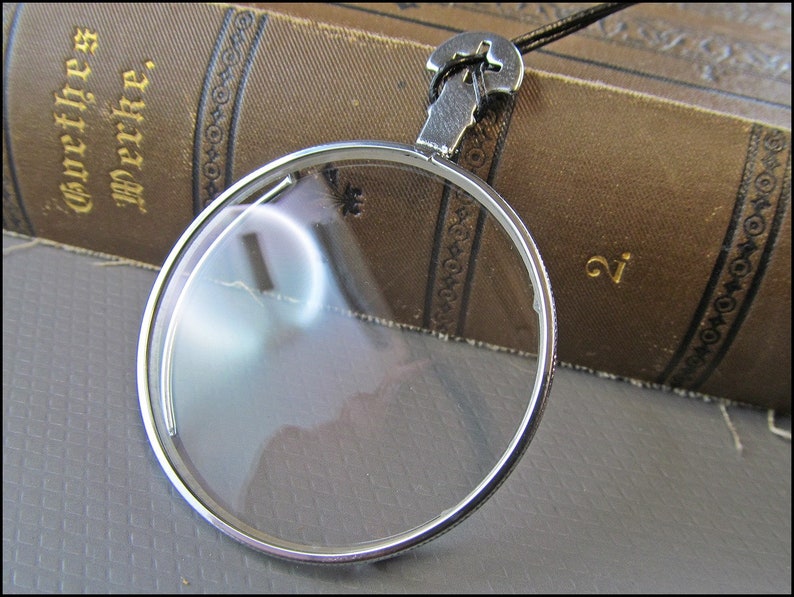 Real Monocle Silver Color With Leather Strap No - Etsy