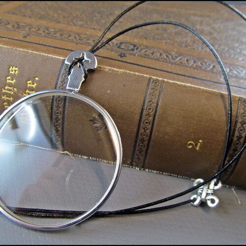 Real Monocle Golden With Cord No Amplification / - Etsy