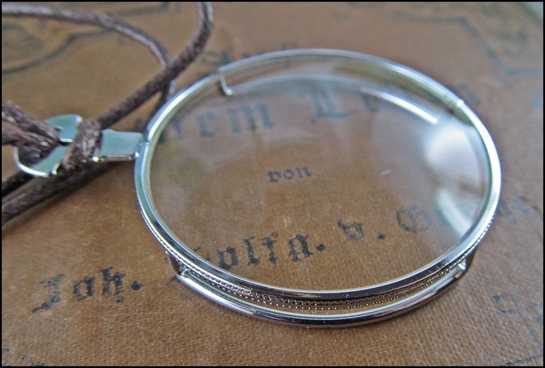 Real Monocle Silver Color With Leather Strap No - Etsy