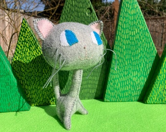 Hand Sewn Cat - Etsy