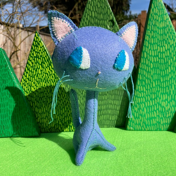 Hand Sewn Cat - Etsy