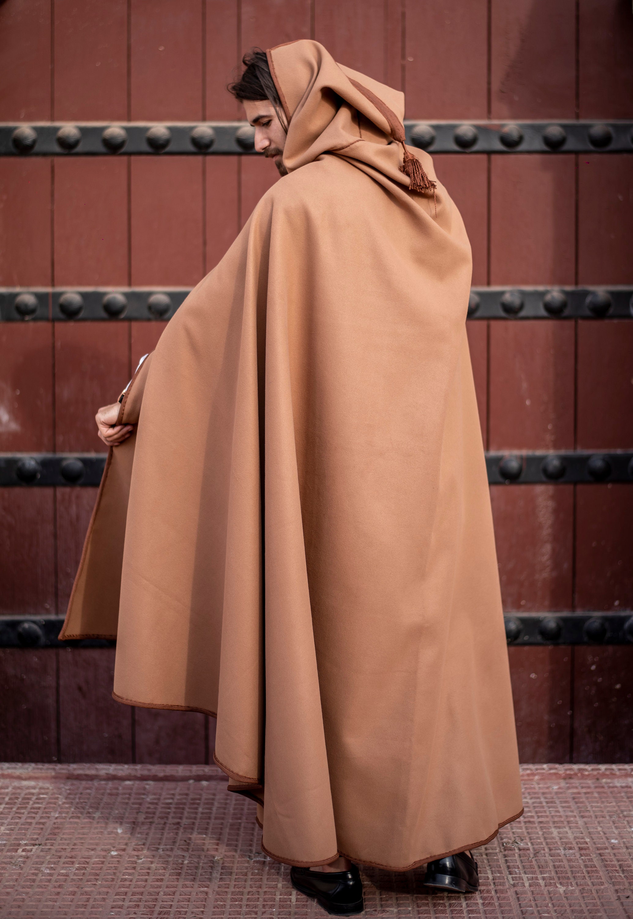 Soft Moroccan Luxury Winter Warm Cape. Long Cape. Long Winter Overcoat ...
