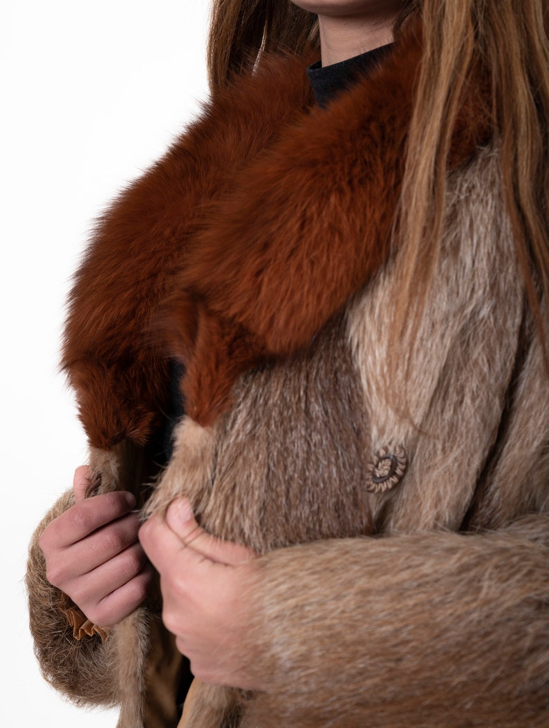 1960s Red Fox Fur Coat-fox Fur Jacket-ladies Fox Fur-real Fox Fur Women ...