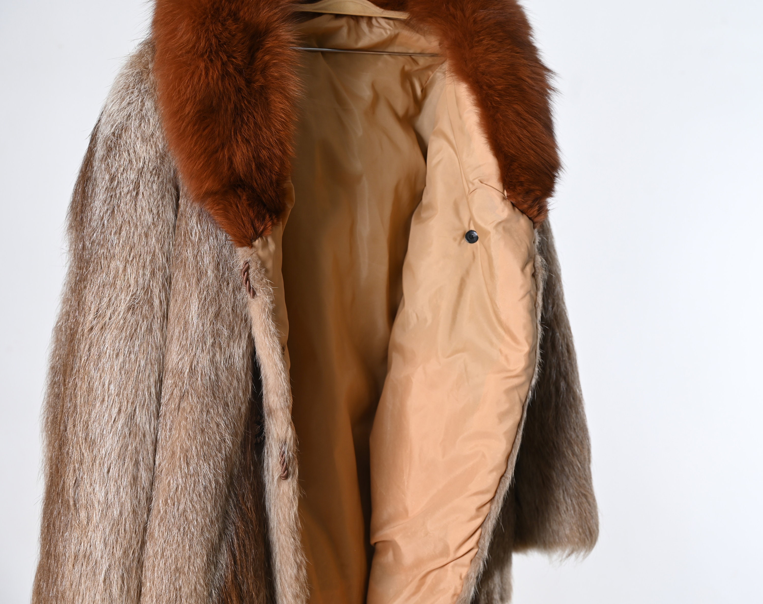 1960s Red Fox Fur Coat-fox Fur Jacket-ladies Fox Fur-real Fox Fur Women ...