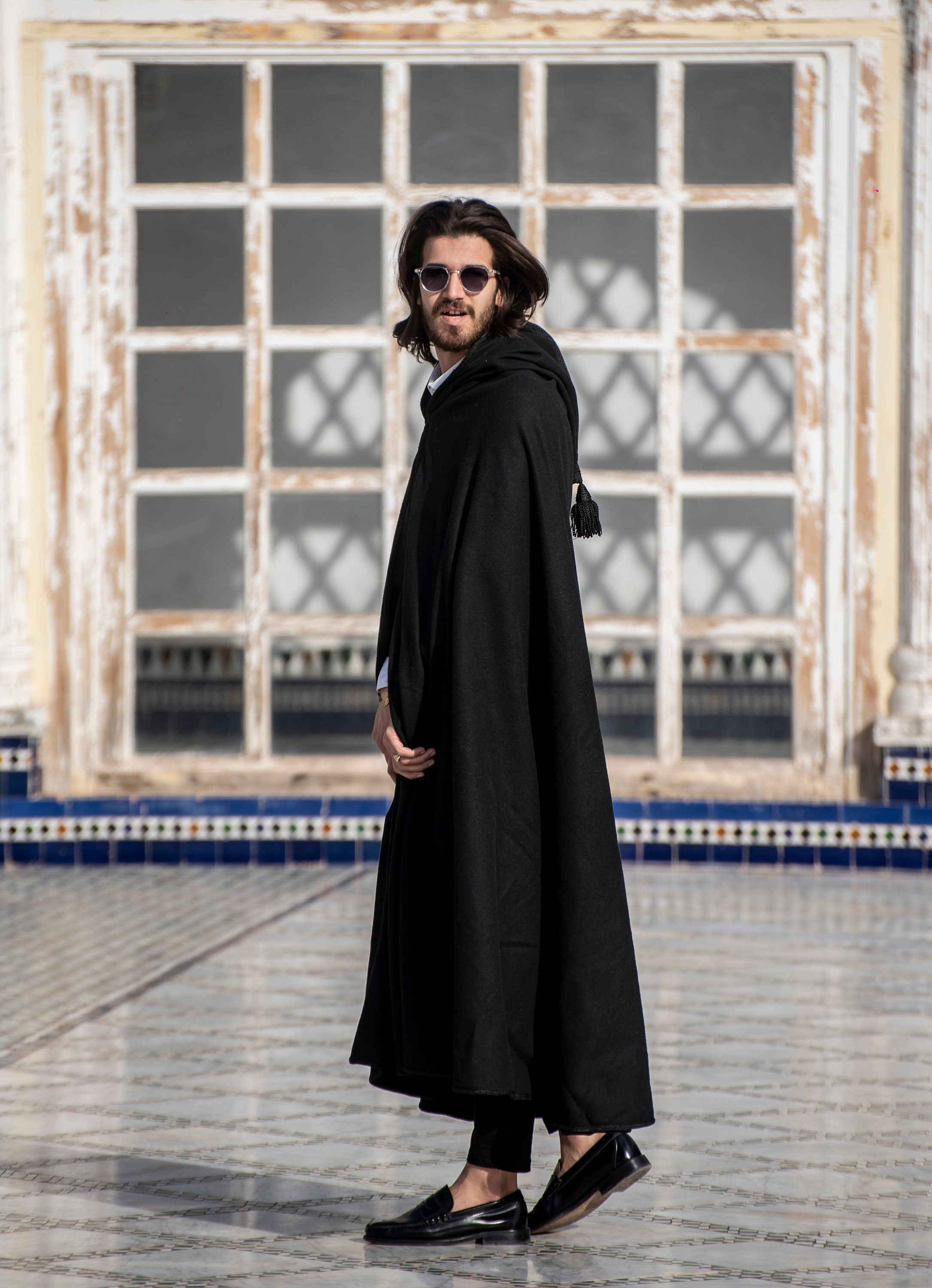 Soft Moroccan Luxury Winter Warm Cape. Long Cape. Long Winter Overcoat ...