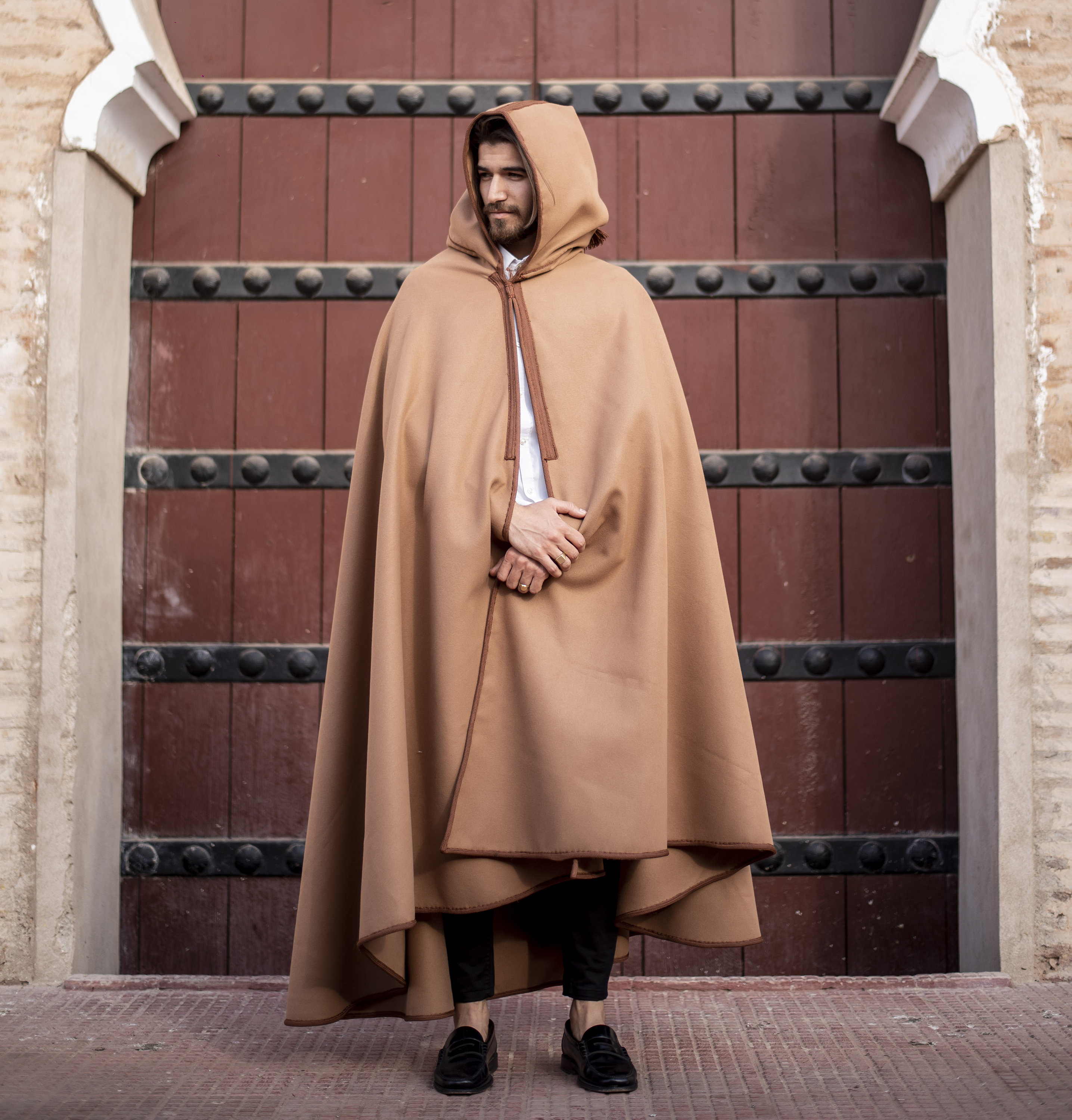 Soft Moroccan Luxury Winter Warm Cape. Long Cape. Long Winter Overcoat ...