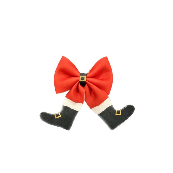 Santa Hair Bow - Etsy