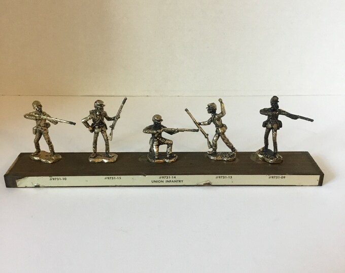 SALE - 1970's Jack Scruby 54mm Miniatures for Wargaming, Set of 5 Civil ...