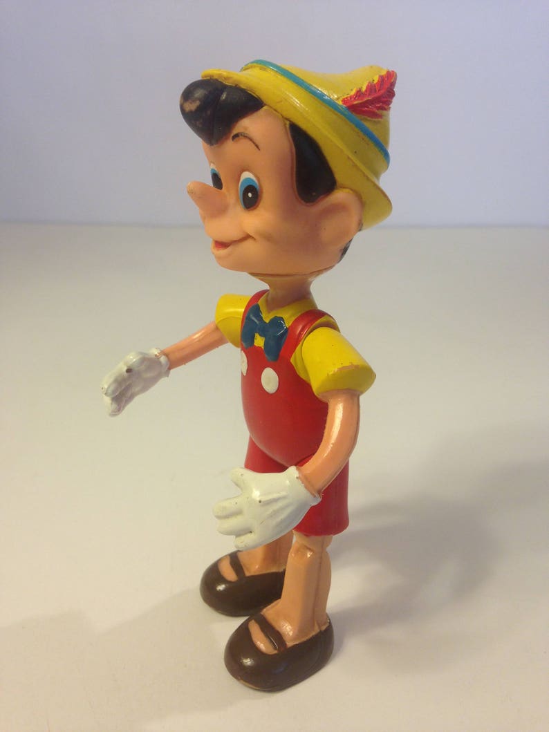Disney Pinocchio Plastic Figure Walt Disney Productions Made - Etsy