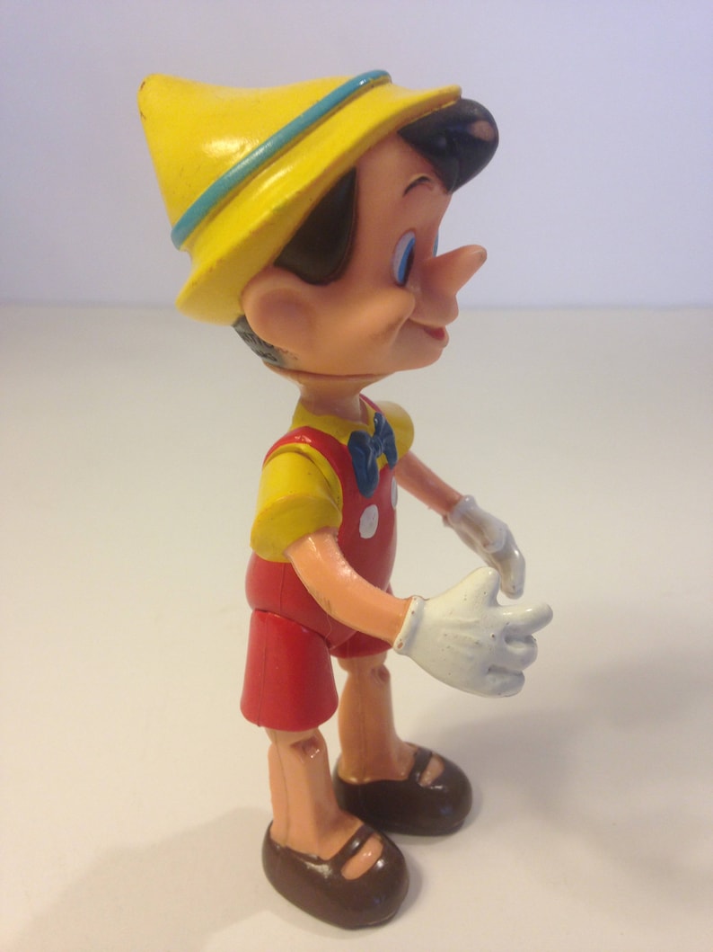Disney Pinocchio Plastic Figure Walt Disney Productions Made - Etsy