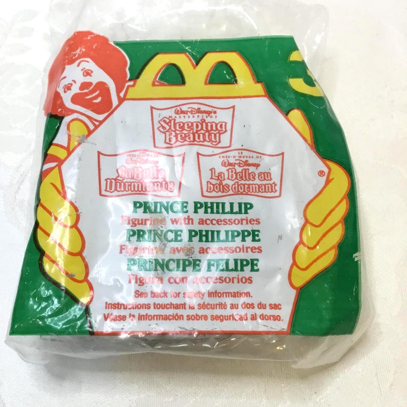 1996 Mcdonald's Prince Phillip Toy: Sleeping Beauty Happy Meal ...