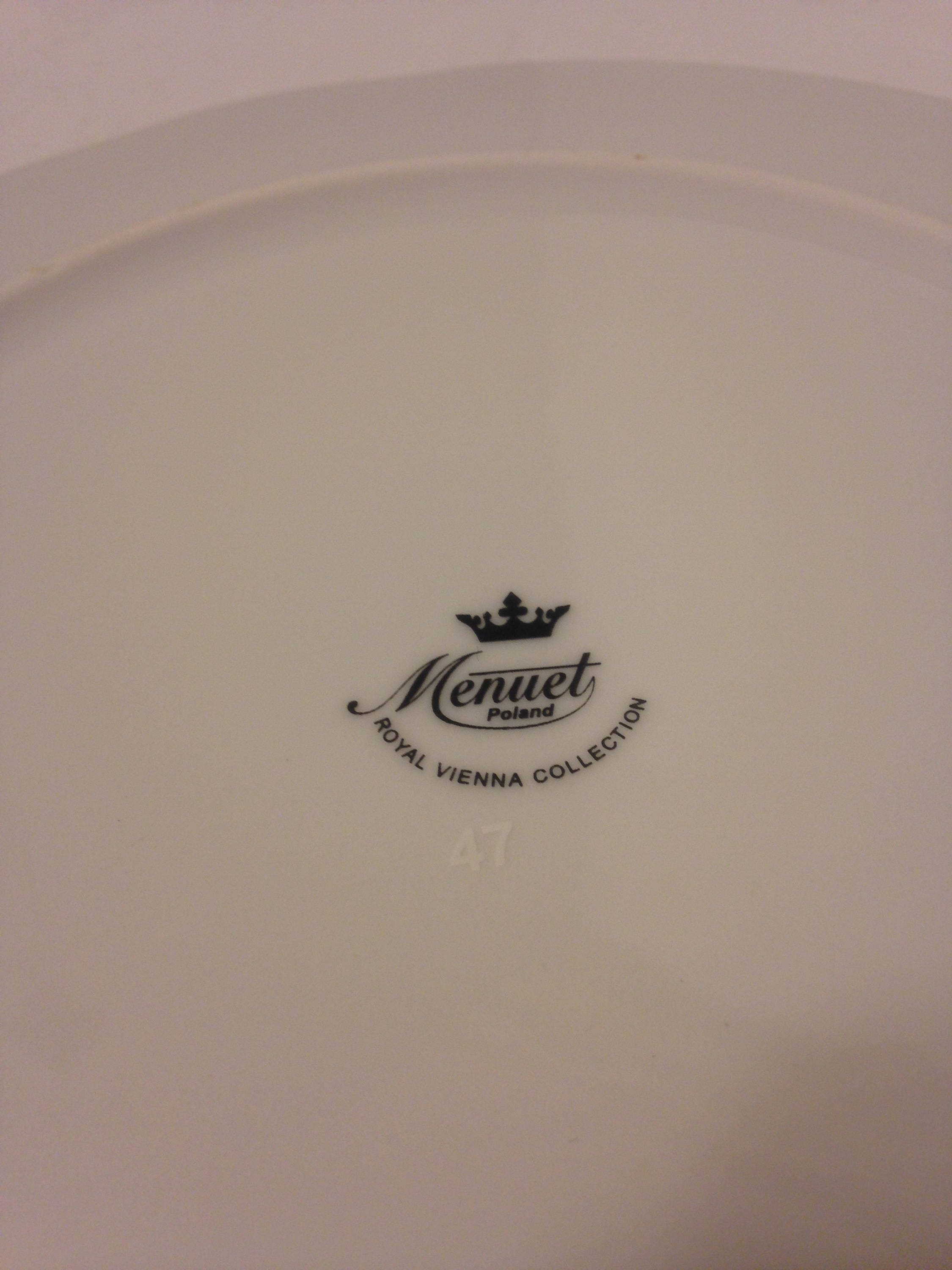 Vintage Menuet Poland Royal Vienna Collection Large Dinner - Etsy