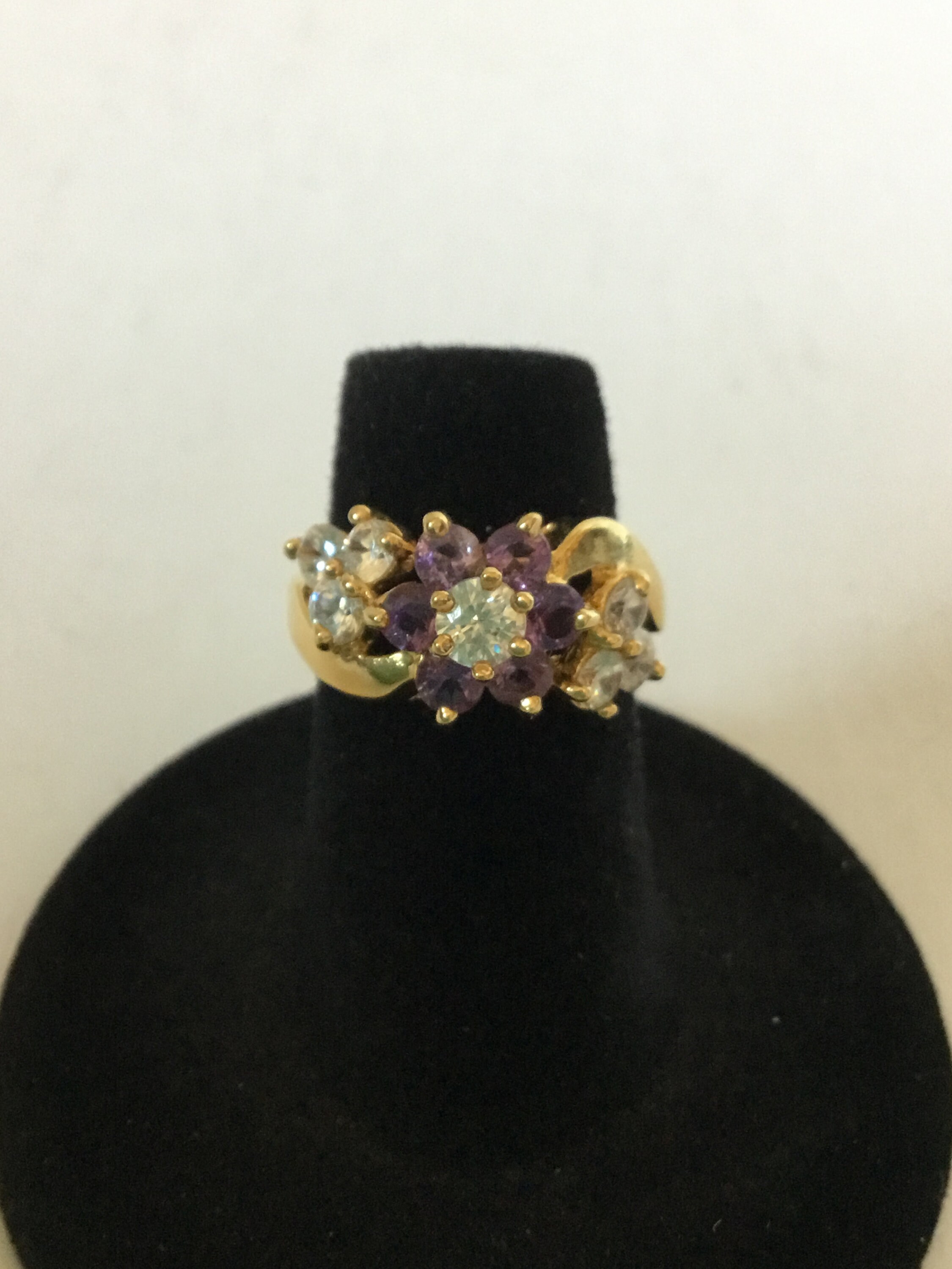 Vintage LIND Cocktail Ring Size 5 1/2 14K HGE LIND Designer | Etsy