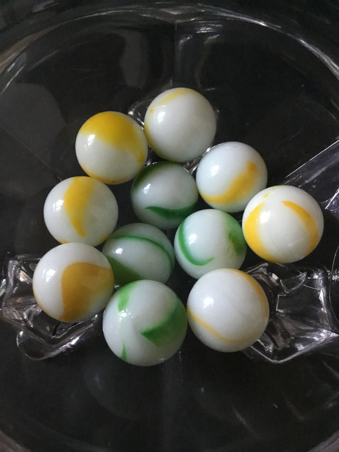 Vintage Toy Marbles One-color on Opaque White Lot of 11 - Etsy UK