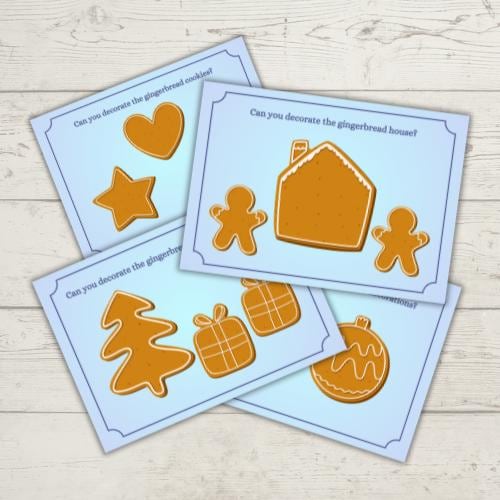 Gingerbread Playdough Mats - Etsy