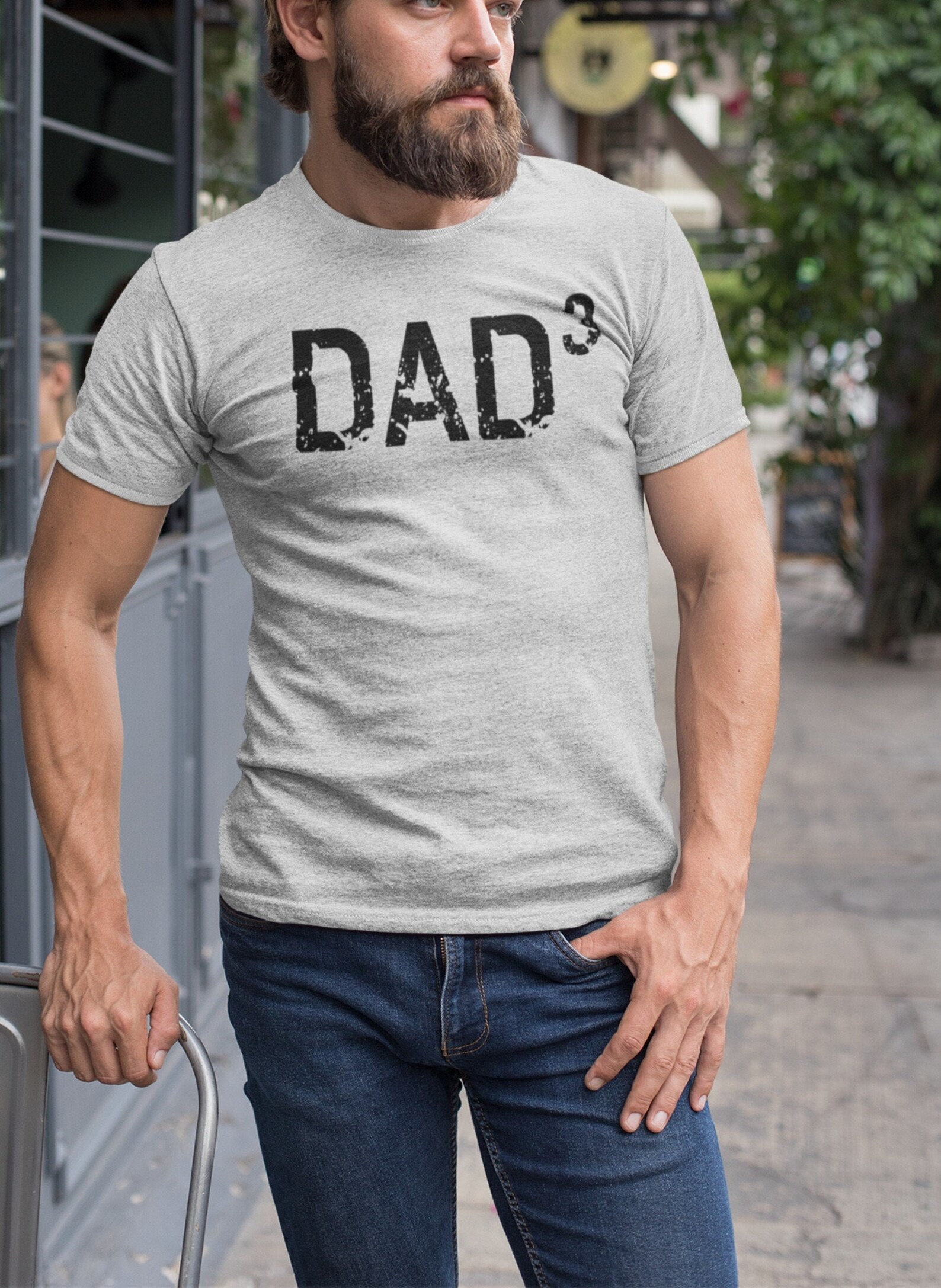 DAD 3 T Shirt Dad Cubed T-shirt. Dad of Three Third Child - Etsy