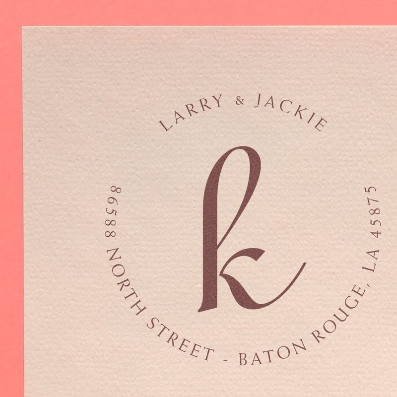 Monogram Address - Etsy