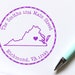 Virginia State Love Self- Inking Custom Address Stamp, Virginia Address ...