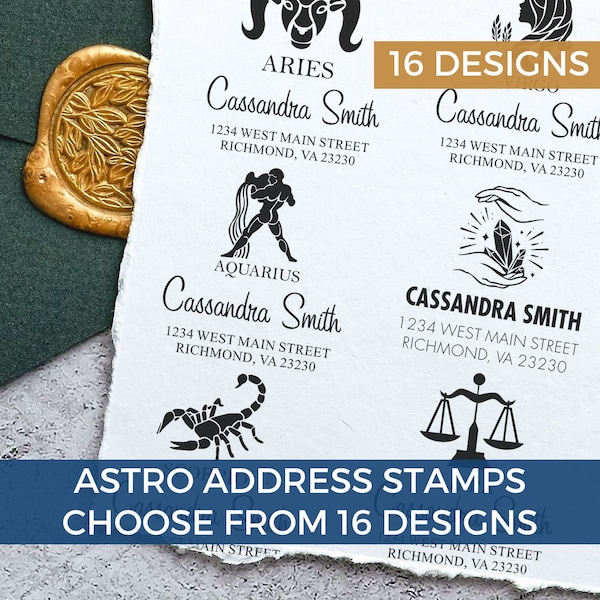 Rubber Address Stamp - Etsy