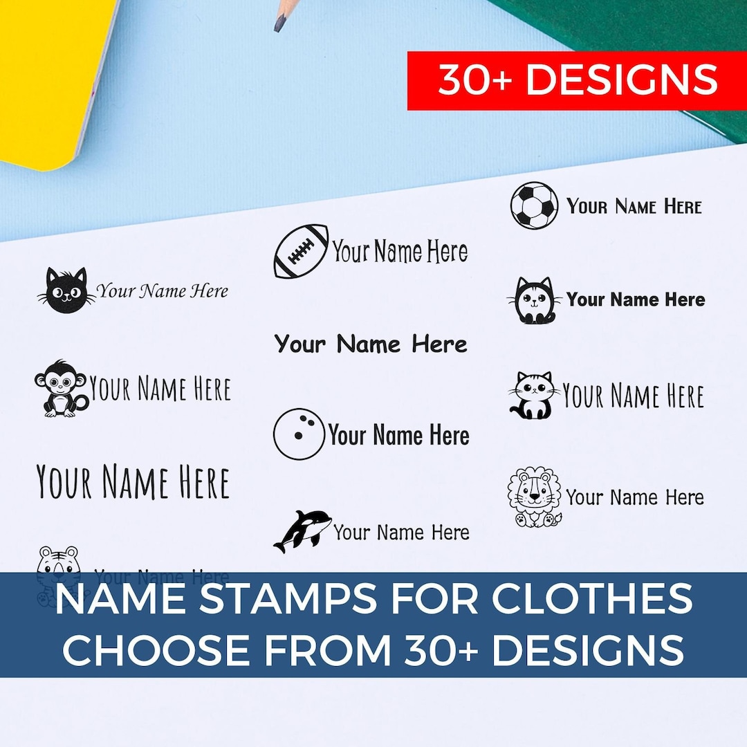 Custom Fabric Stamp, Name Stamp for Clothes, Textile Marker, Perfect ...
