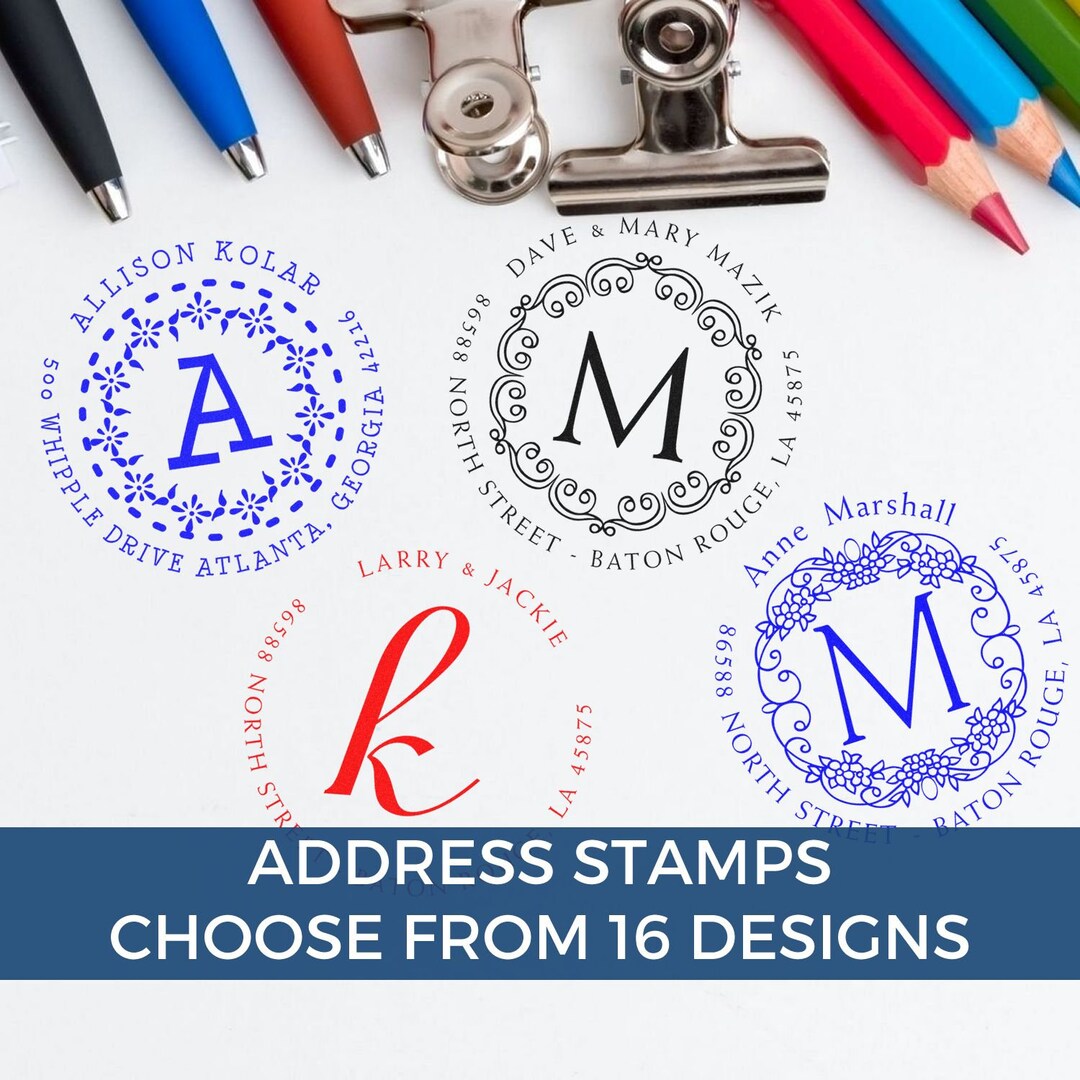 Personalized Family Address Stamp: Self-inking Return Labels for ...
