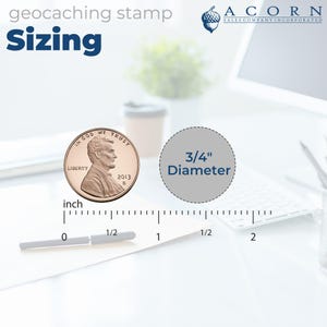 Geocaching Stamp, Geo Cache Gift, Personalized Stamp, Geocache Log ...