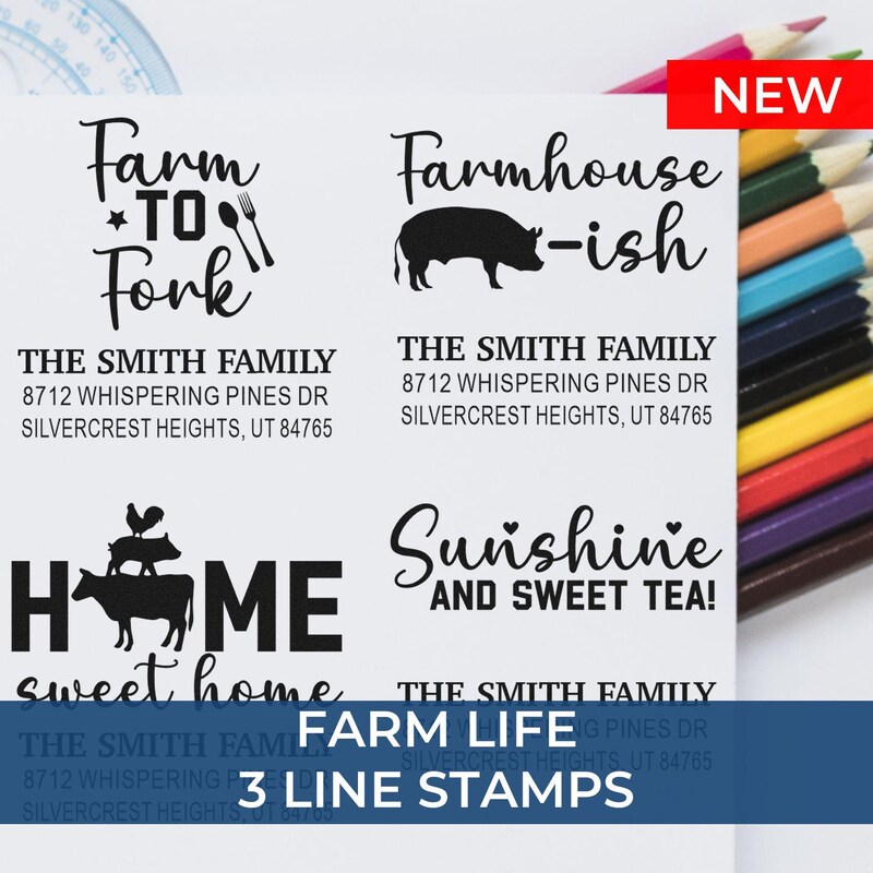 Farm Stamp - Etsy