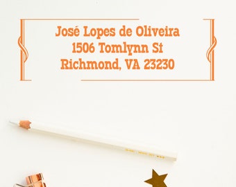 Western Address Stamp - Etsy