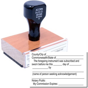 Notary Public Stamps, Acknowledgement Stamp, Jurat, Certified Copy ...