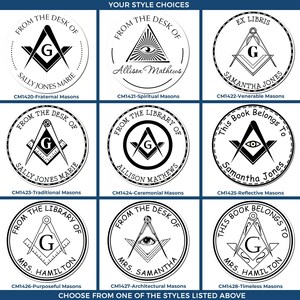 This Book Belongs to Embosser Stamp, Masonic Seal Embosser, Custom ...