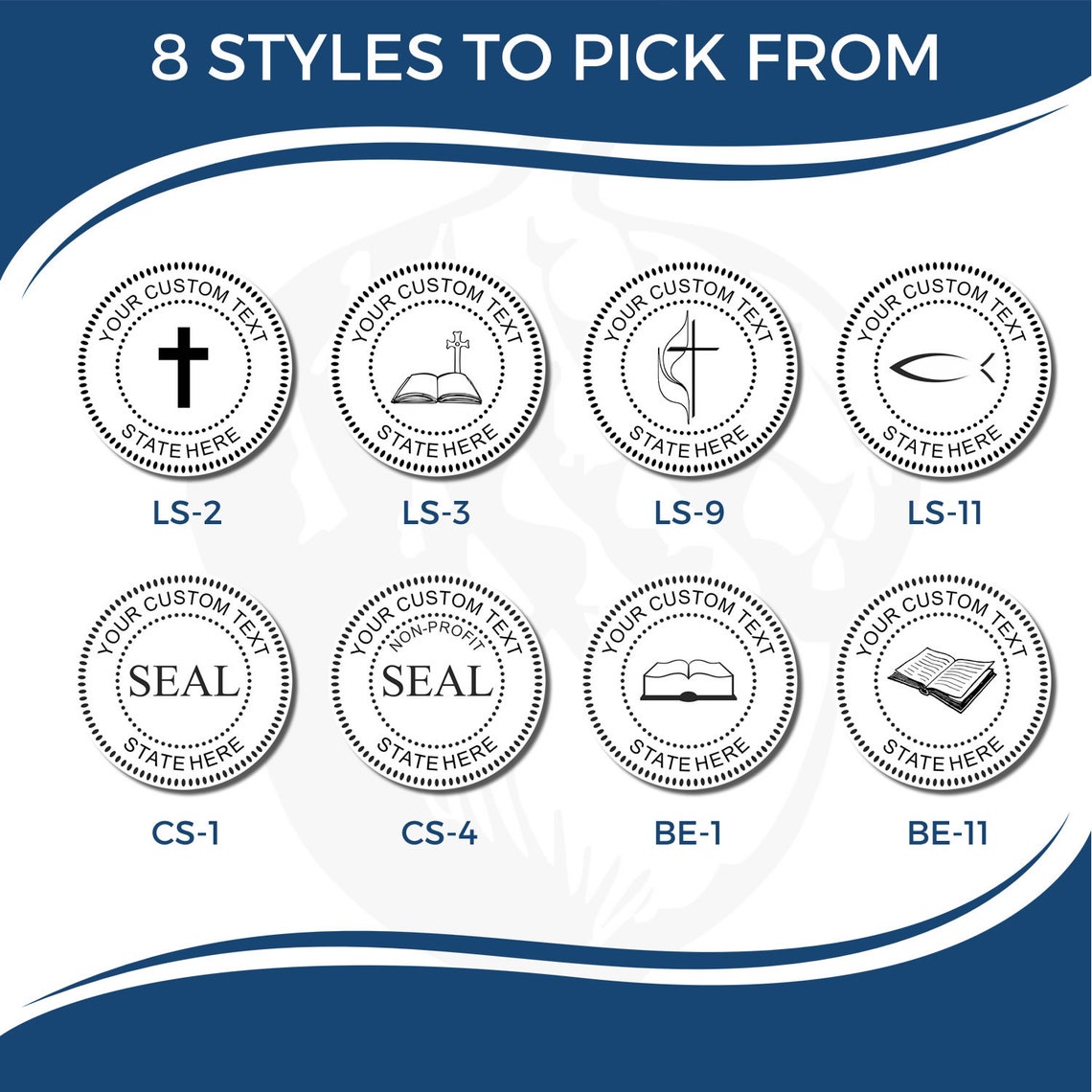 Church Embosser Seal Custom Church Seal Holy Cross Custom - Etsy