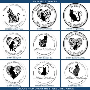 Library Stamp, Cat Embosser, Majestic Kitten Stamp & Seals, Embossers ...