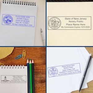 Notary Public Stamp, Notary Stamp, Notarial Stamp, State Seal Notary ...