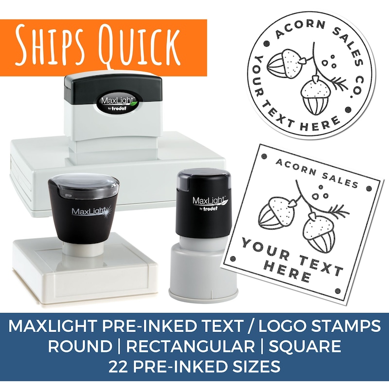 Custom Stamp Business Card - Etsy