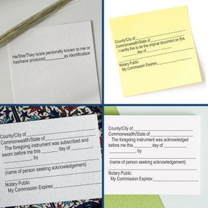 Notary Public Stamps, Acknowledgement Stamp, Jurat, Certified Copy ...