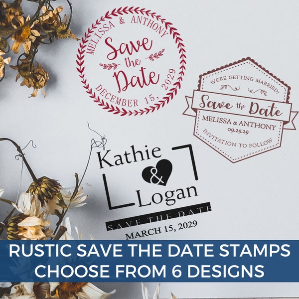 Save the Date Stamp - Etsy